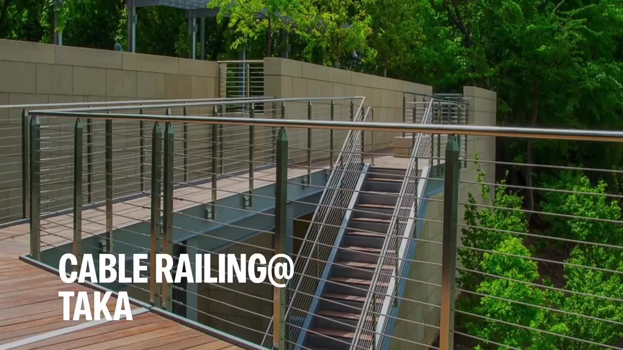 Outdoor Stainless Steel Cable Railing Wire Rope For Deck Or Stair - Buy ...