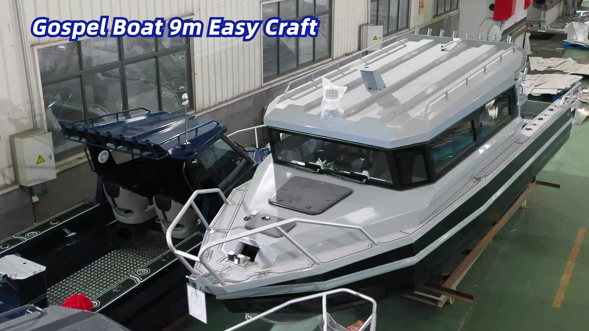30ft 9m High Speed Luxury Fish Cabin Cruiser Yacht Family Aluminum ...