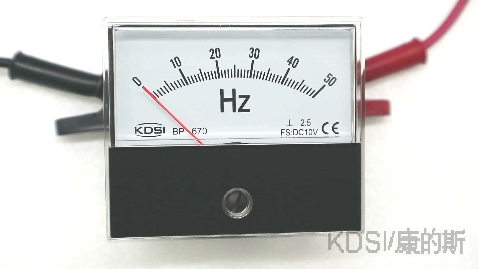 Bp-670 Frequency Meter 0-50hz Dc10v Analog Hz Frequency Meter - Buy ...