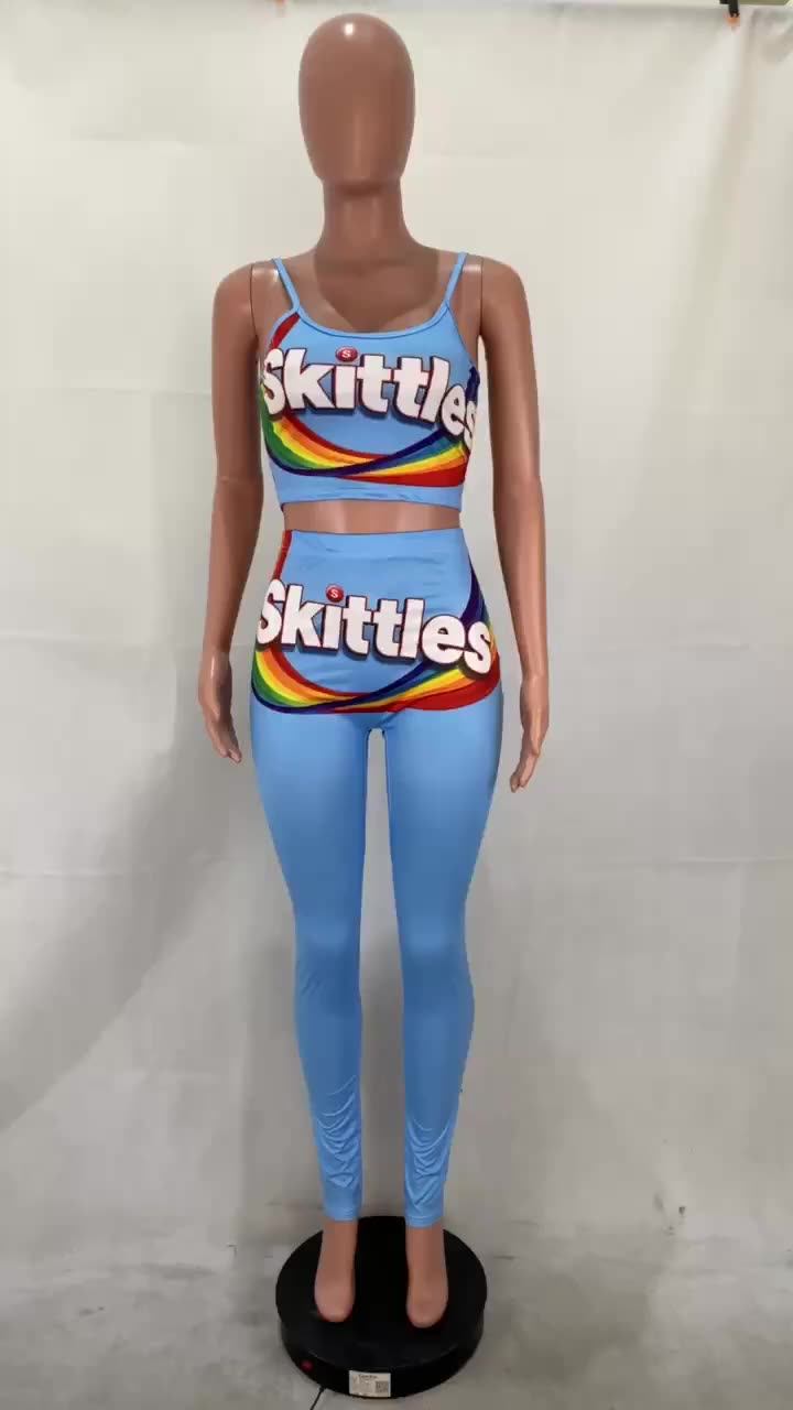 Women Clothing Two Piece Booty Set Outfits Long Gusher Snickers Candy ...