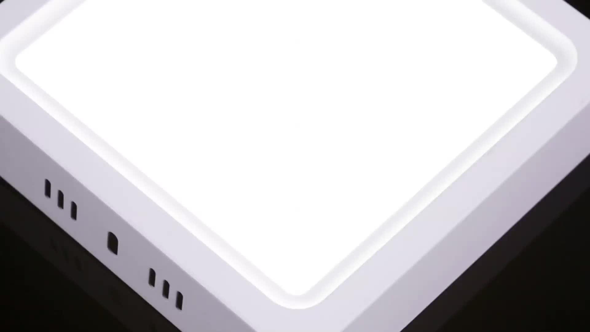 Ip44 Pc Ce 6500k Housing Mounted Smd 2835 Square 18 Watt Surface Light ...