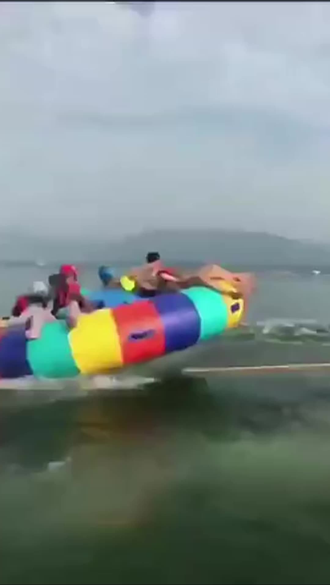 Crazy Summer Exciting Inflatable Rotating Water Toys Disco Boat Towable ...