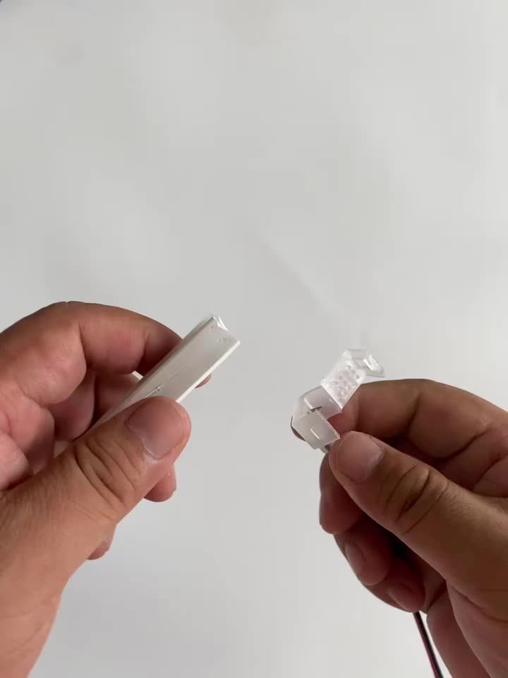 2 Pin 12v Led Neon Solderless Connector For 6x12mm/8x16mm Pure Led ...