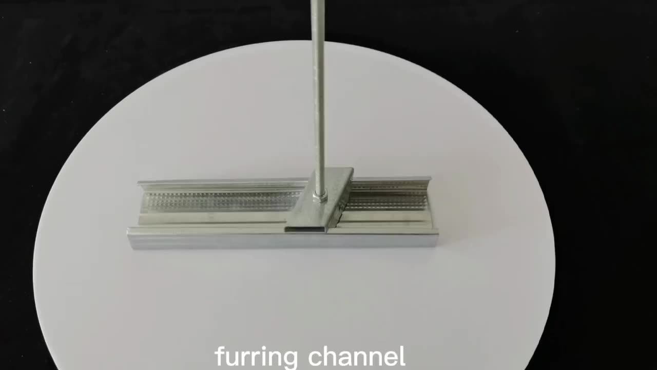 Galvanized Suspended Ceiling System Metal Furring Steel Frame Furring ...