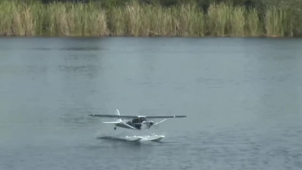 1700mm Wingspan Pa-18 Super Cub Ep Pnp Rc Glider From Fms With Floats ...