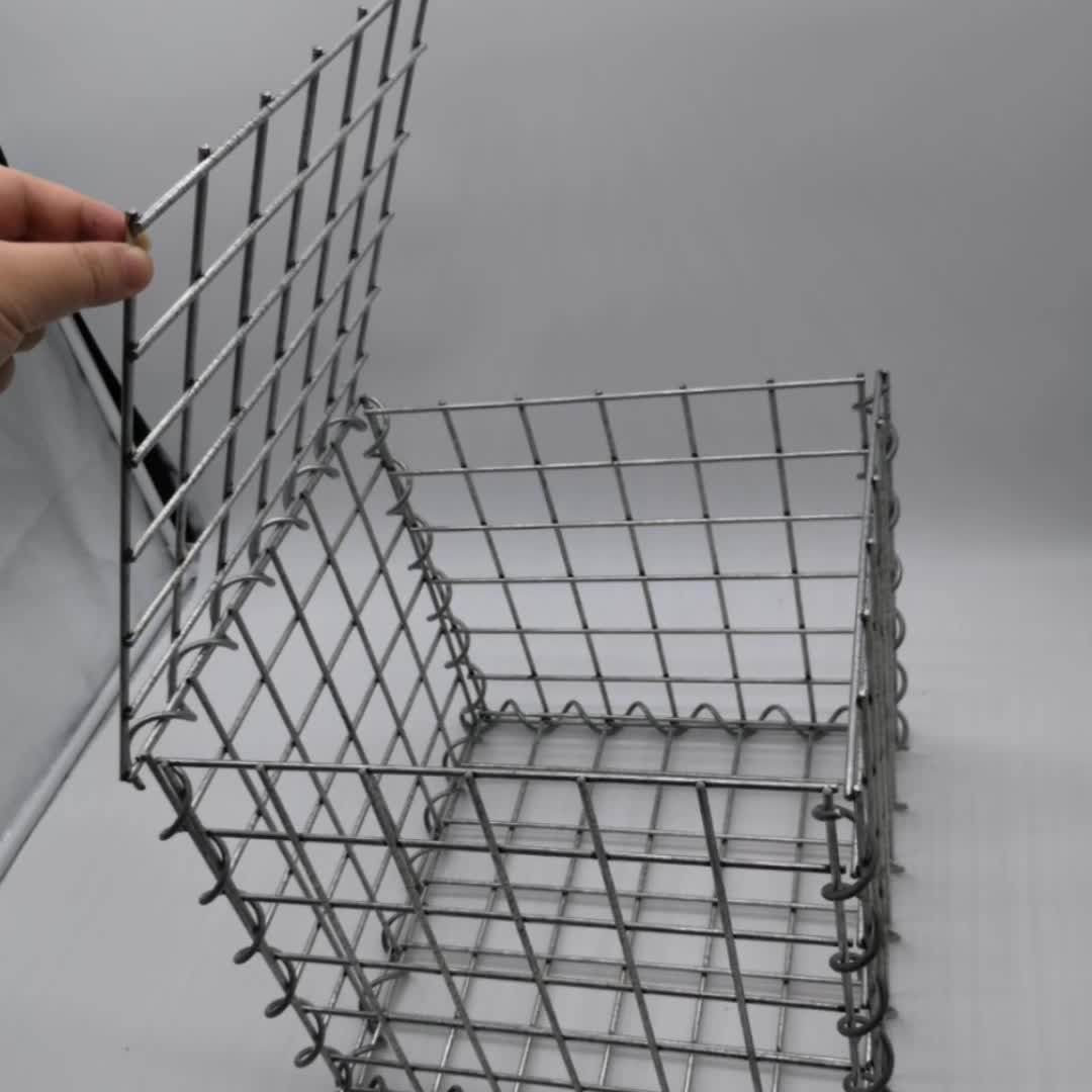 Hot Dip Galvanized Welded Steel Wire Mesh Gabion Box Baskets Stone Cage ...