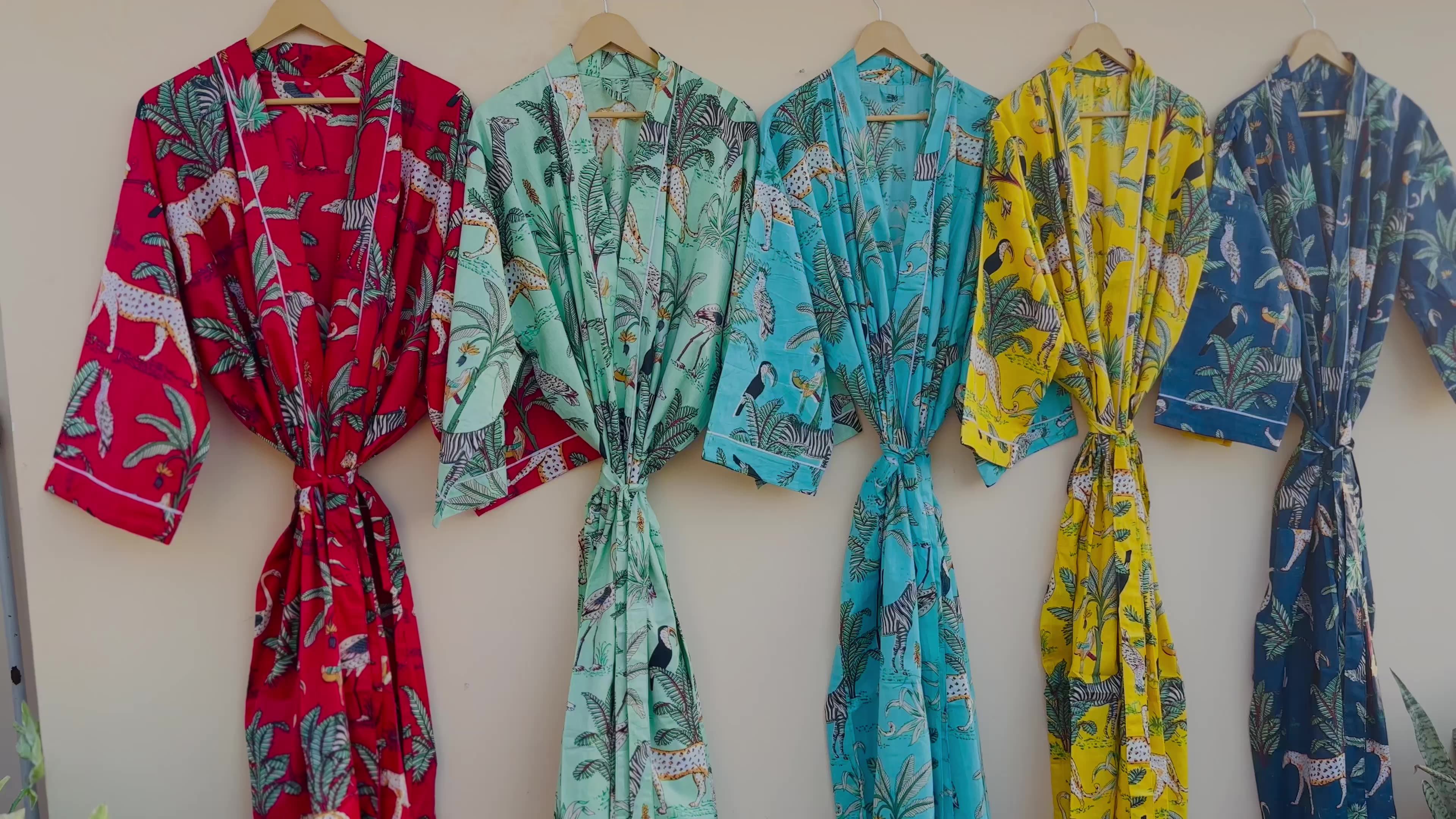 Bikini Robes For Women With Turn Down Collar 100% Natural Cotton ...