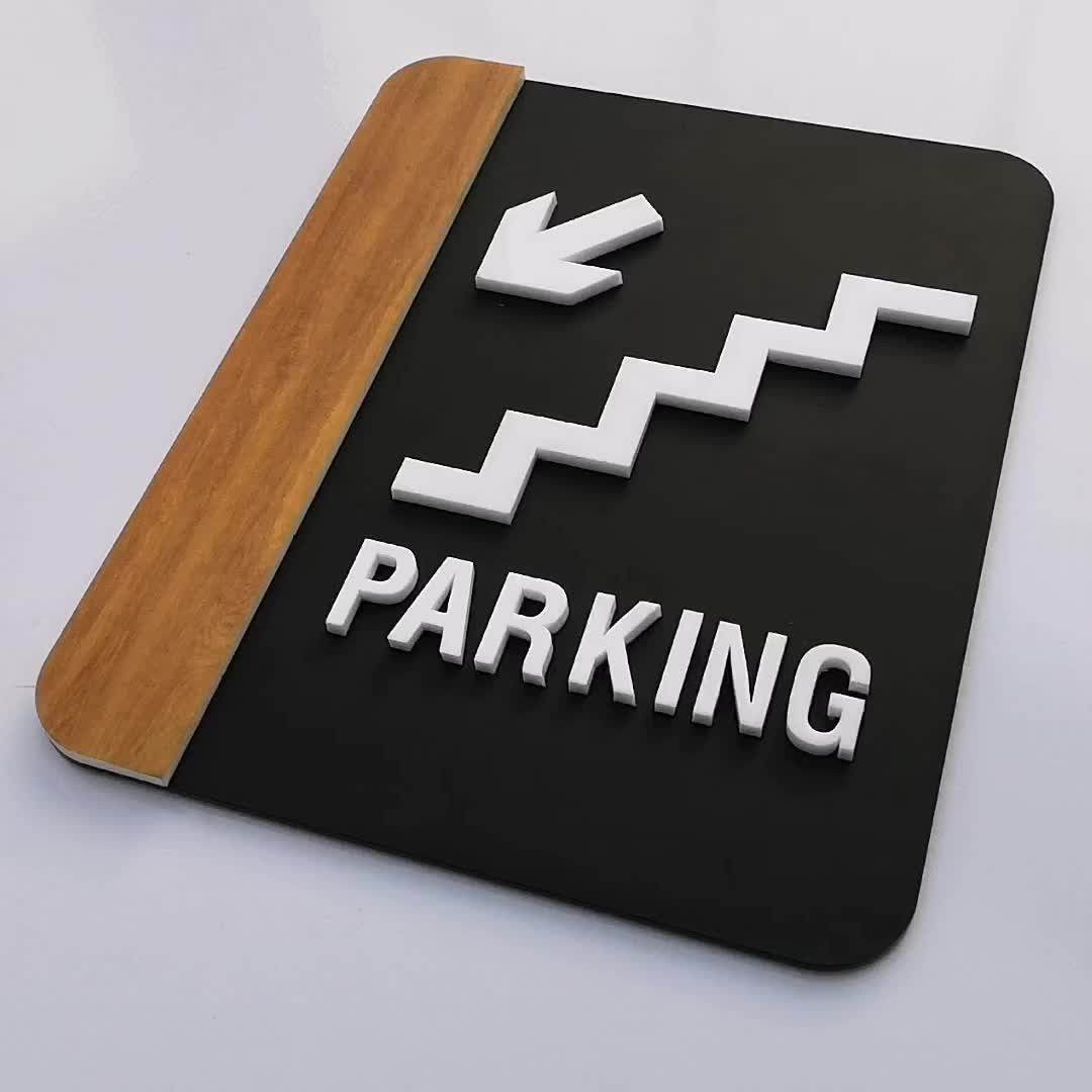 Custom Car Parking Lot Direction Sign Board For Hotel - Buy Parking ...
