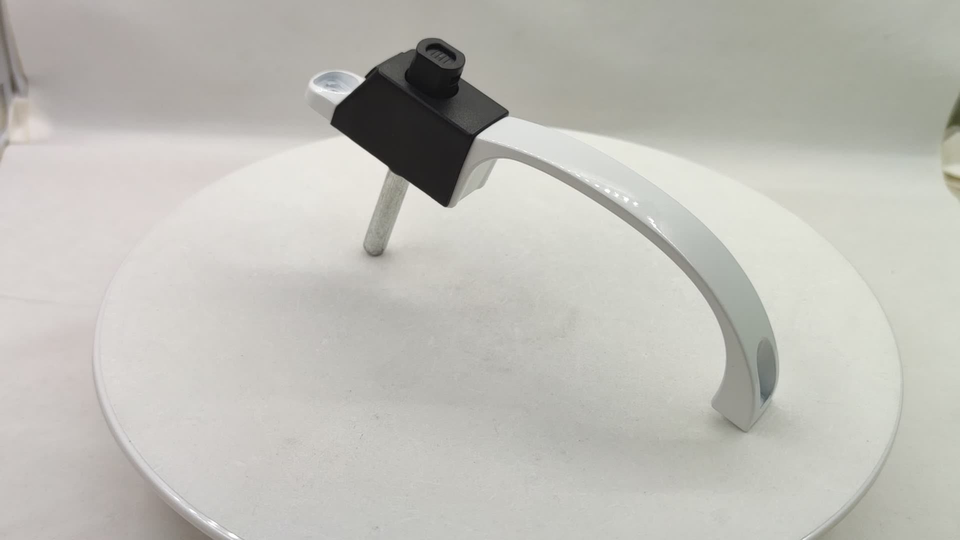 Curtain Wall Handle Push Button Aluminium Push Lock Screen Windoor ...