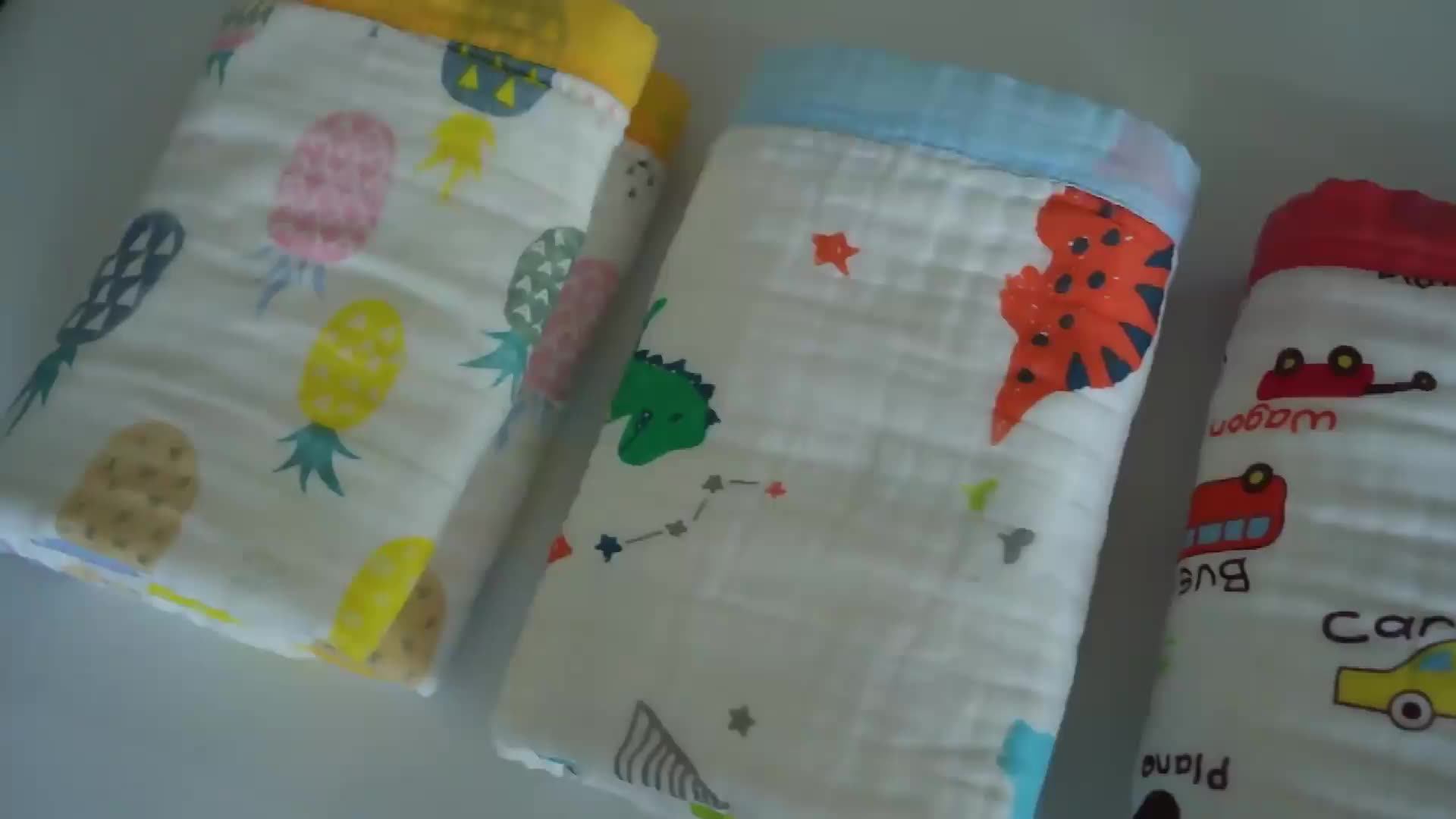 6 Layer Tens Of Patterns In Stock Or Custom Muslin Baby Blanket Quilt ...