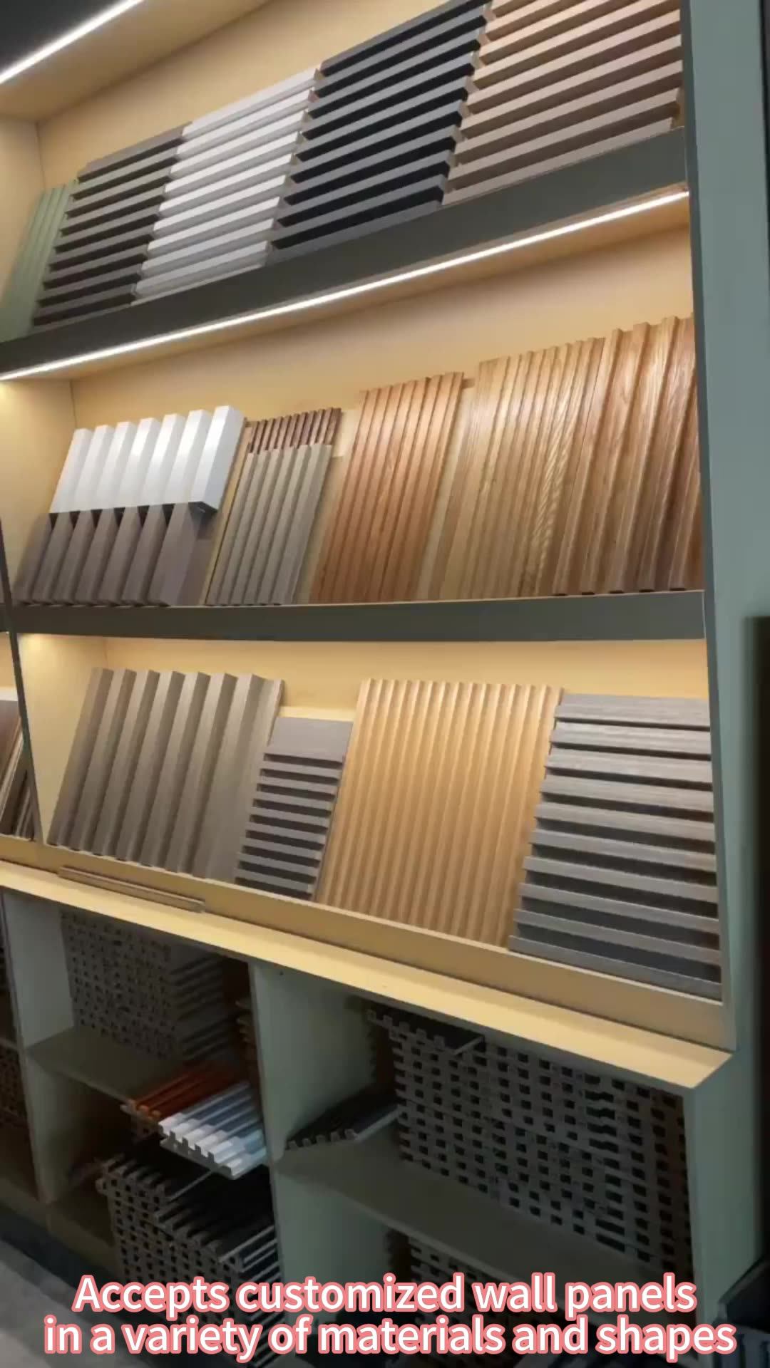 Solid Wood Fluted Wall Panel Interior Sound Proof Wall Decoration ...