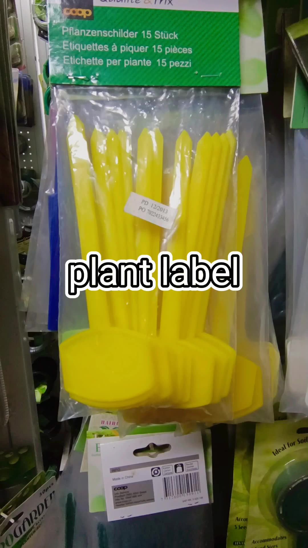 100pcs Plants Hang Tag Labels Seedling Garden Flower Pot Plastic Tag ...