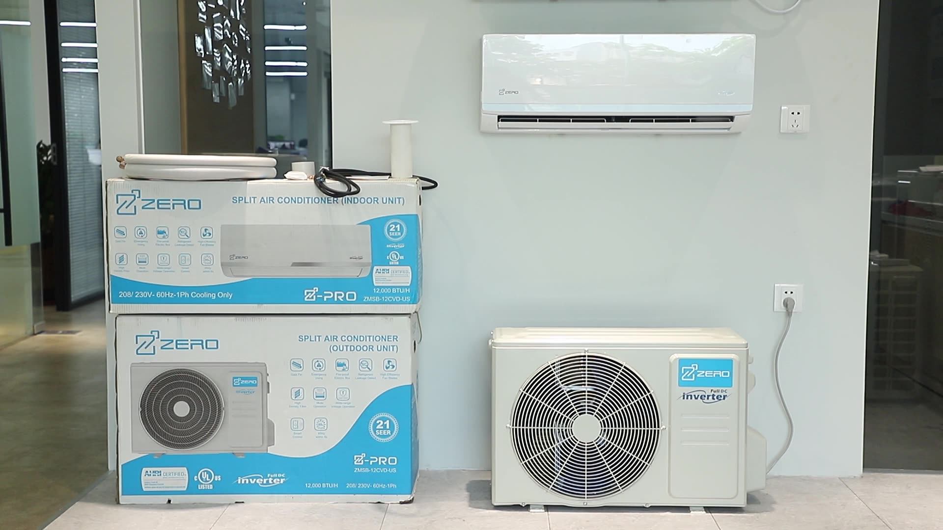 Zero Z-pro 21 Seer R410a Mini Split Air Conditioner Compressor Heat ...