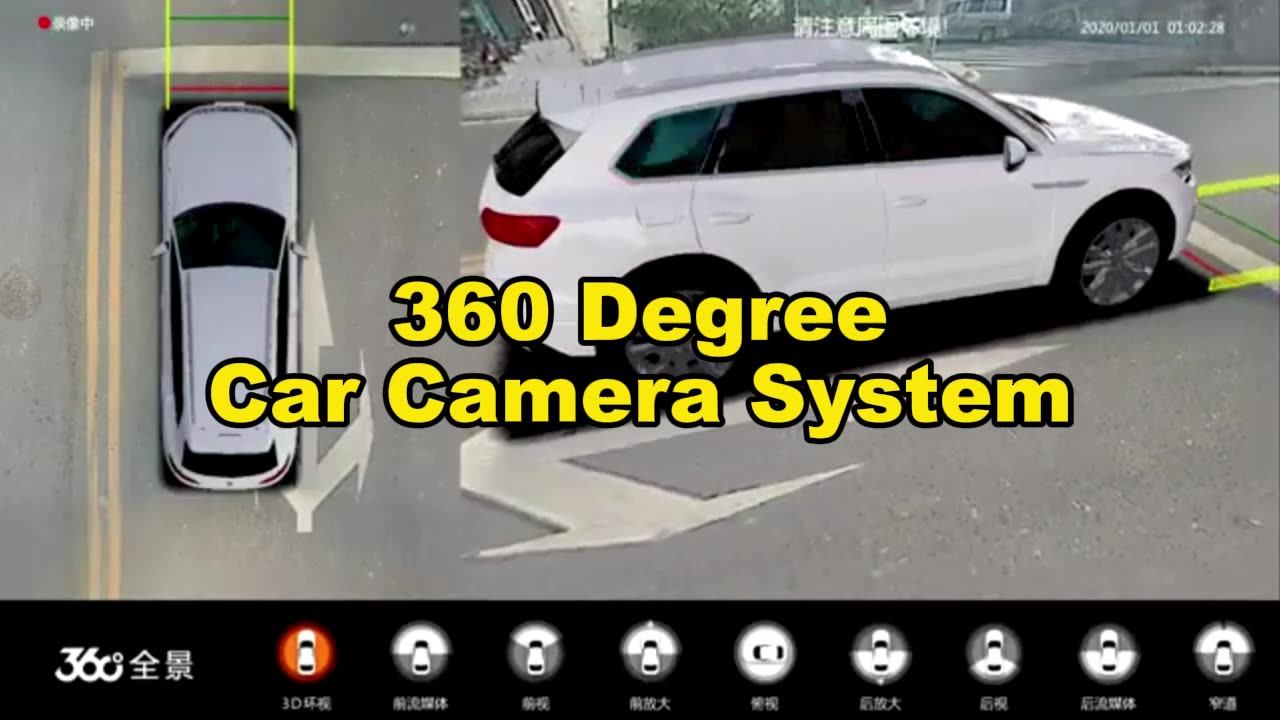 360 Dvr Parking Full Hd Car Camera Video Backup 360 Degree Car 2d 3d ...