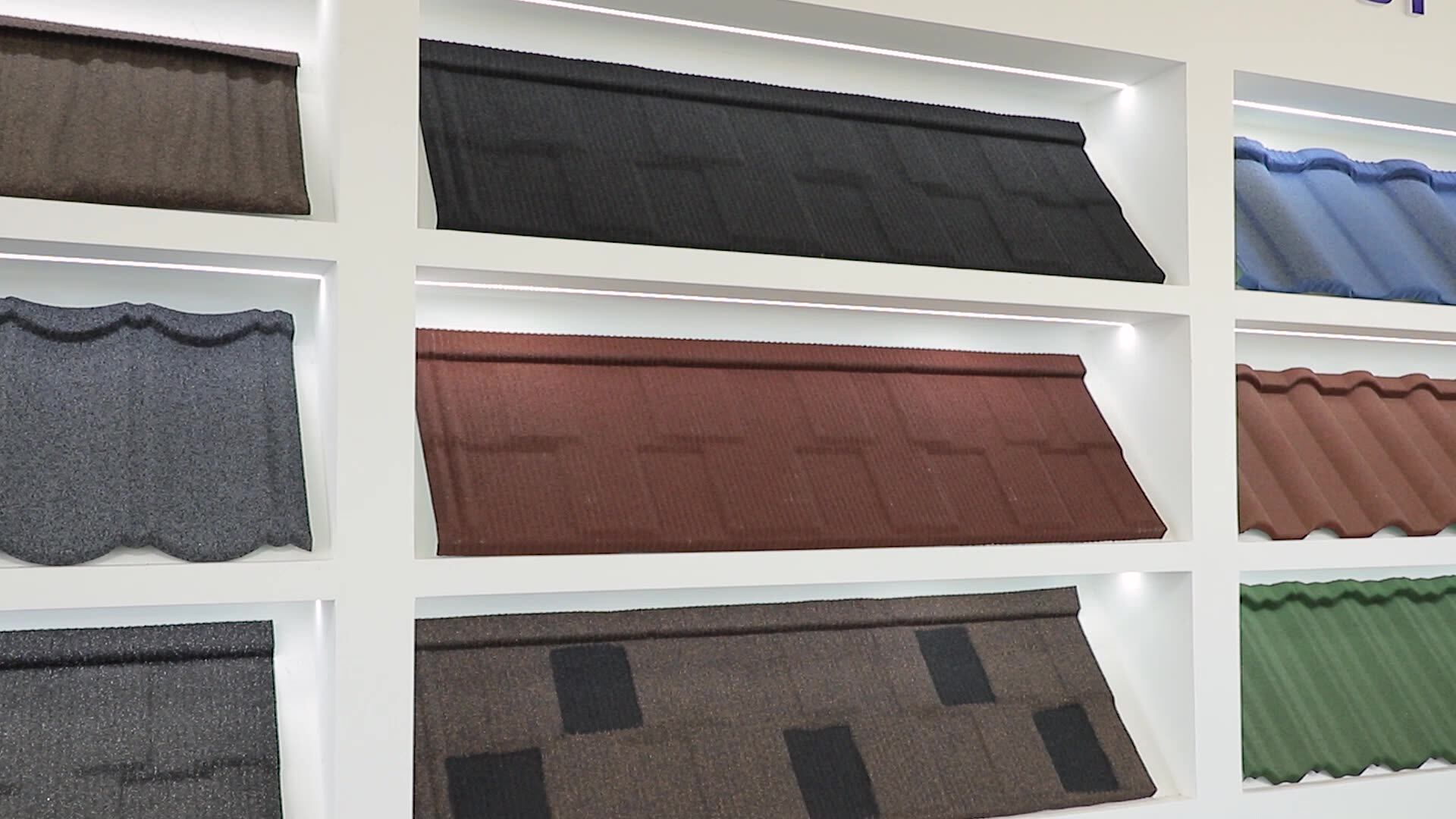 New Release Metal Shingles Sheet Roofing Milano Stone Coated Metal Roof ...