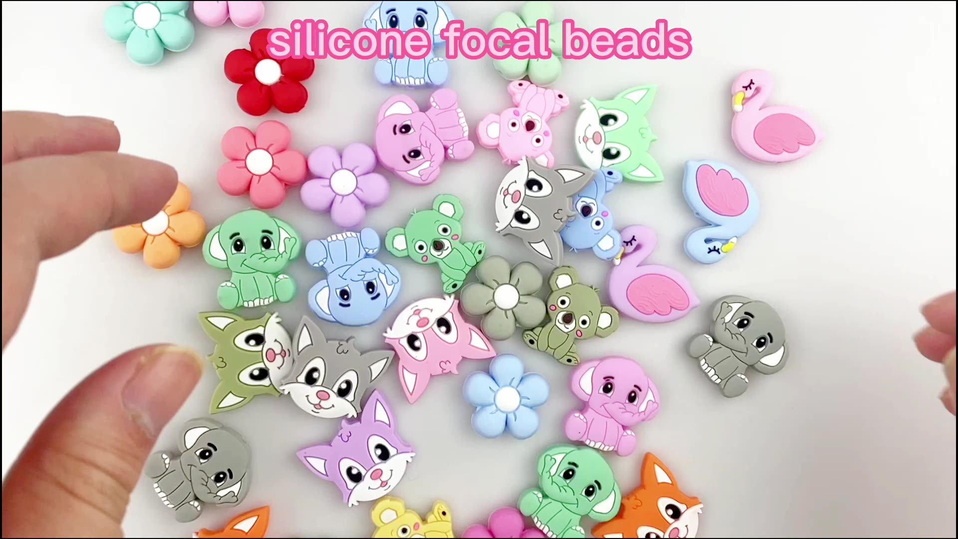 W Custom Silicone Focal Beads For Pen Making Cartoon Animal Silicone ...