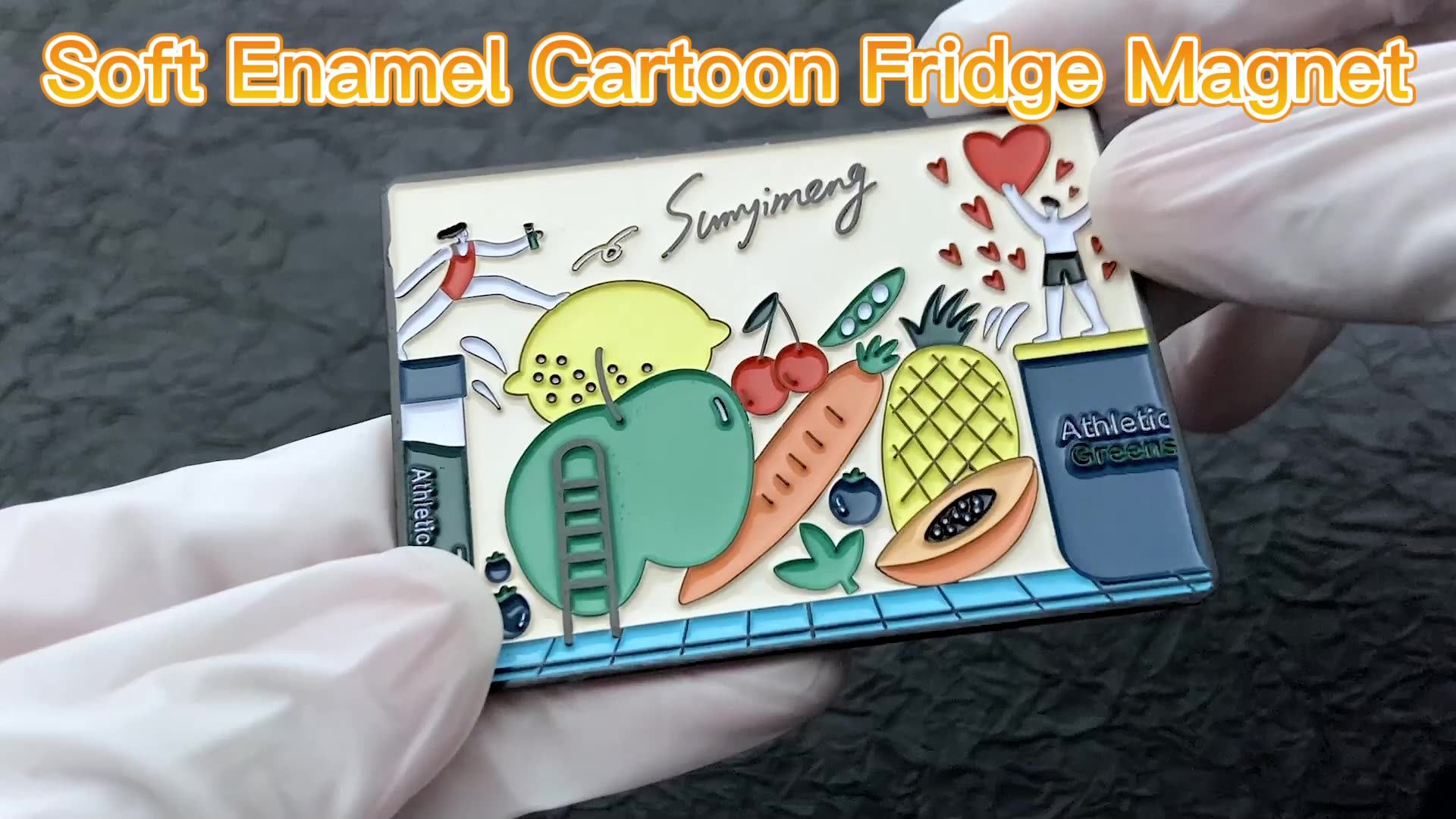 Promotional Custom Logo 3d Metal Soft Enamel Fridge Magnet Tourism City ...