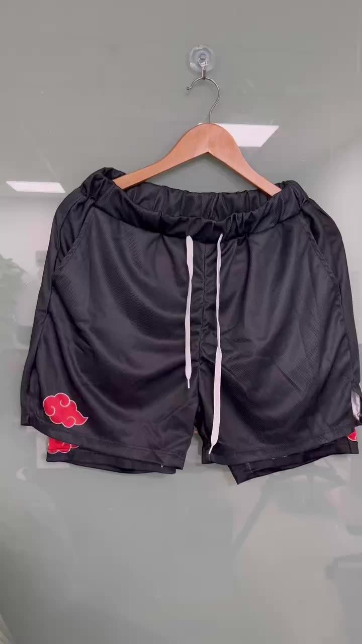 Anime Gym Shorts Men Baki Hanma Manga 3d Print 2 In 1 Performance ...