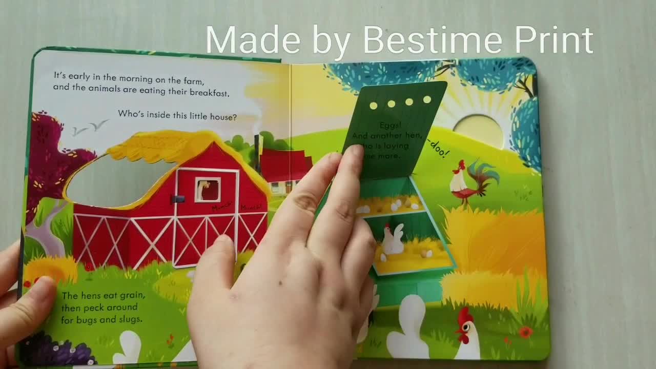 Brand New Design Interesting Lift The Flap Book For Children Learning ...