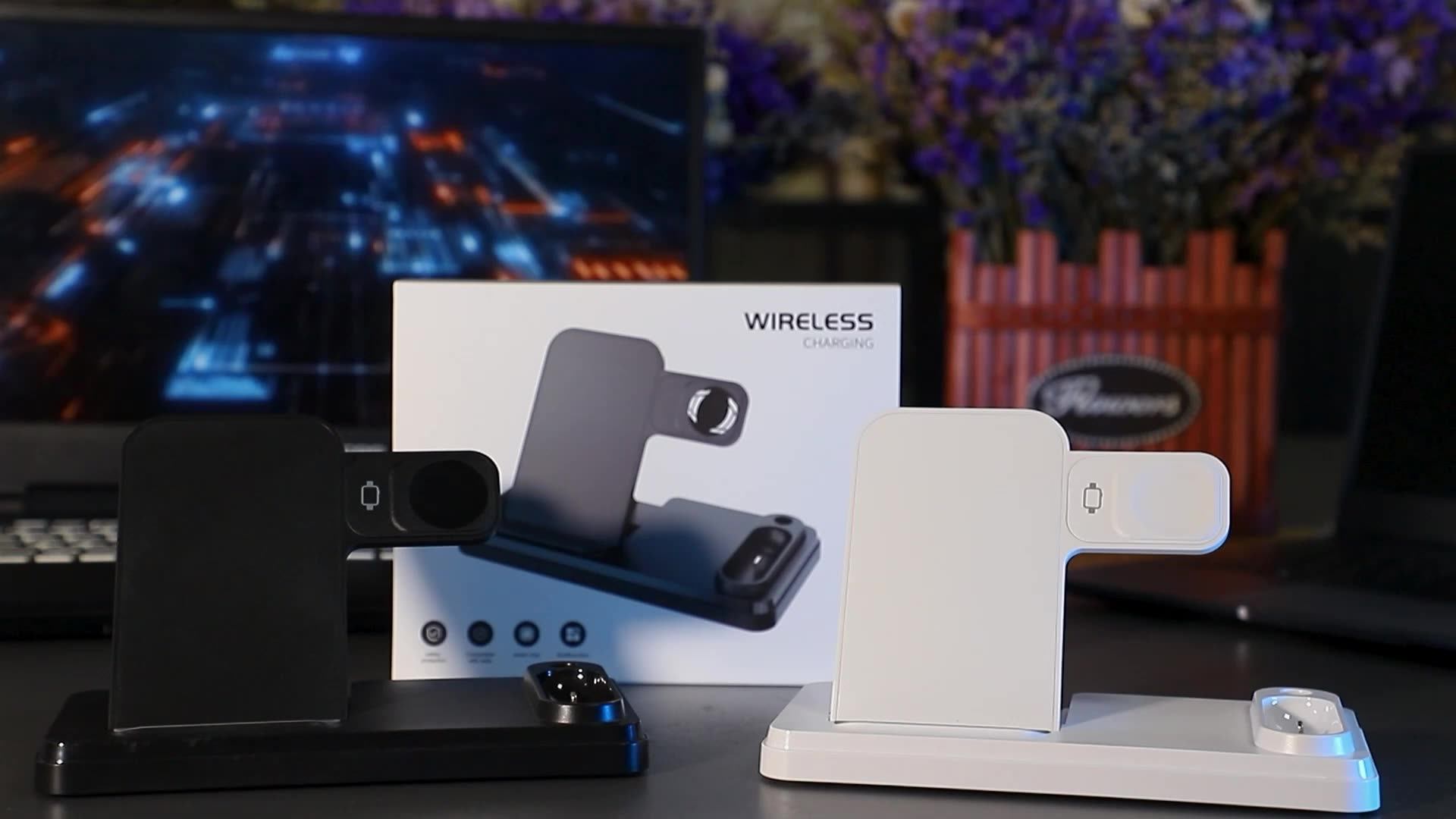 Portable 4 In 1 Multifunction Charger Wireless Magnetic Phone Charger ...