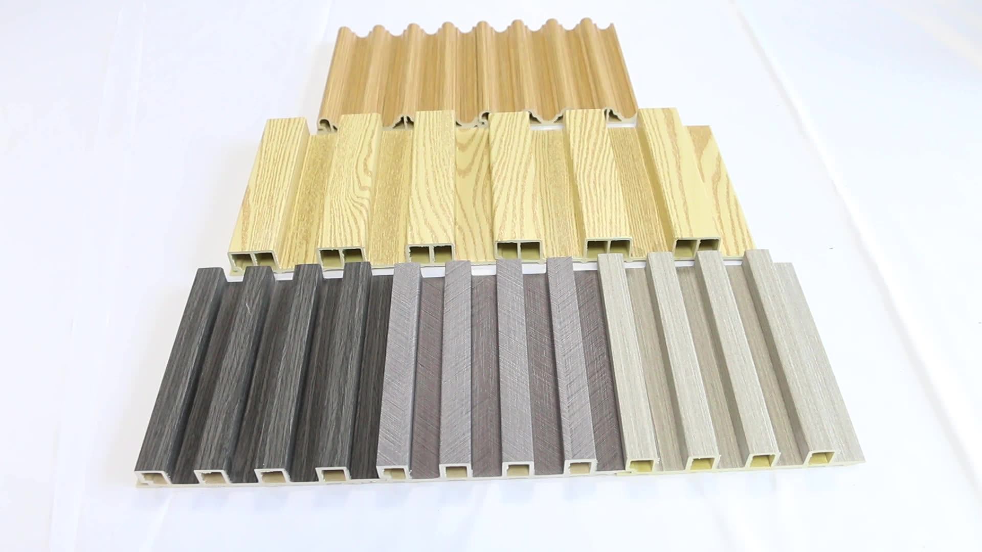 Wpc Fluted Panel Wpc Fluted Ceiling Walnut Wood Pvc Wall Panel Wood ...