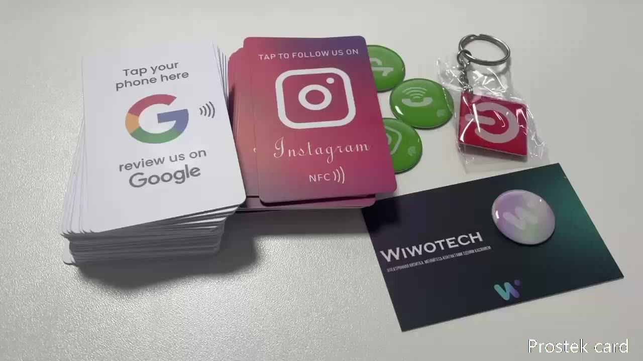 Custom Matt Black Programmable Nfc Chip Social Media Plastic Google ...