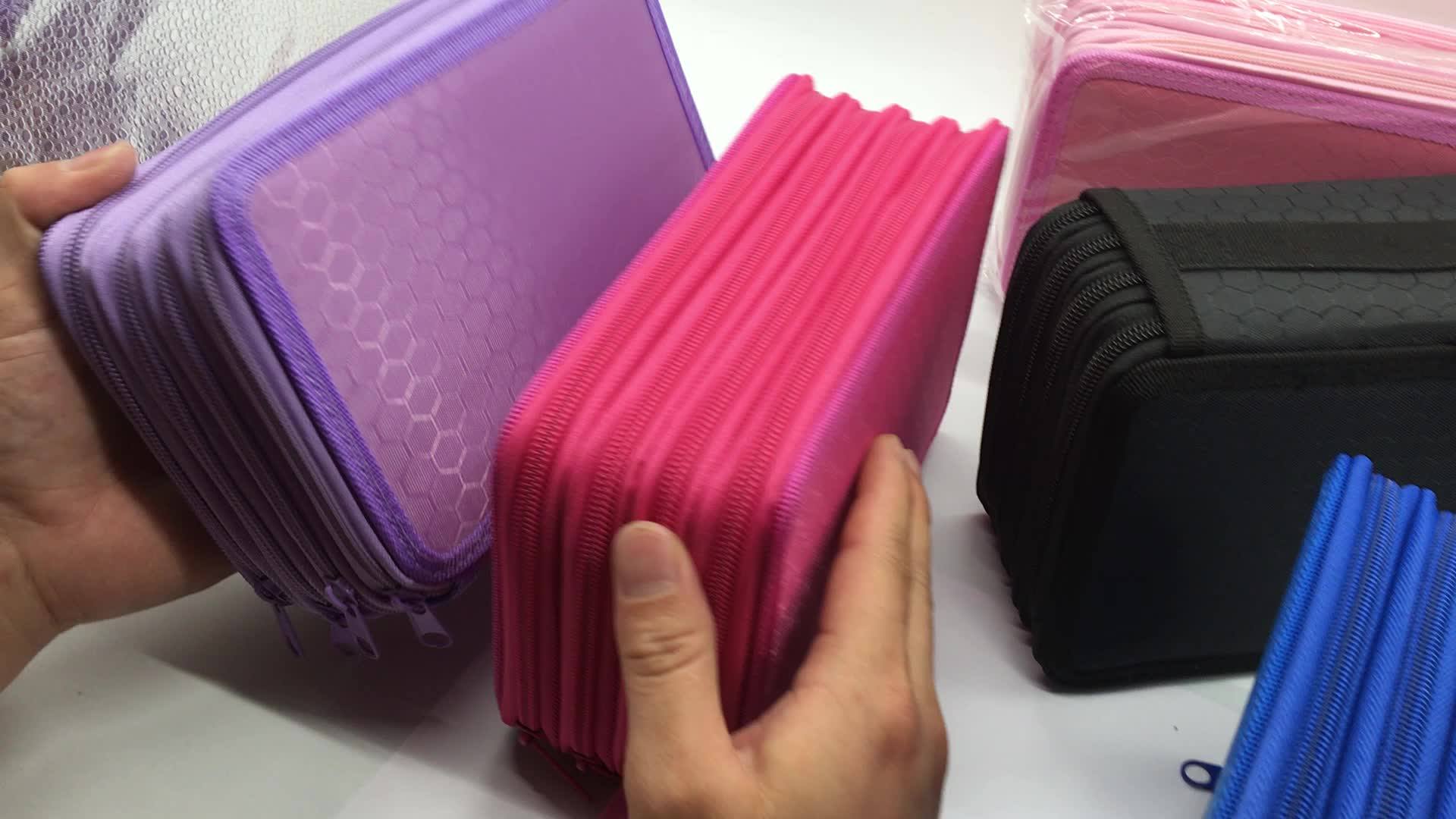 Pencil Case Professional 4 Layers And 4 Zippers Anti-drop And Anti ...