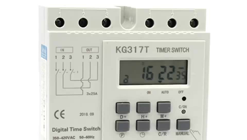 400v 3phase Din Rail Analog On/off 24 Hour Programmable Digital Minute ...