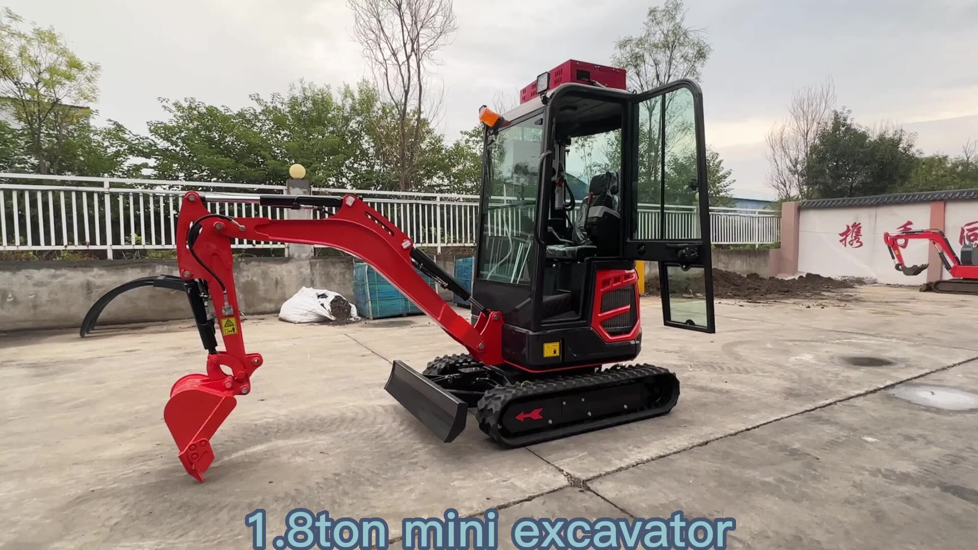 Free Shipping Mini Excavator 3.5 Ton Epa Kubota Engine Crawler Digger ...