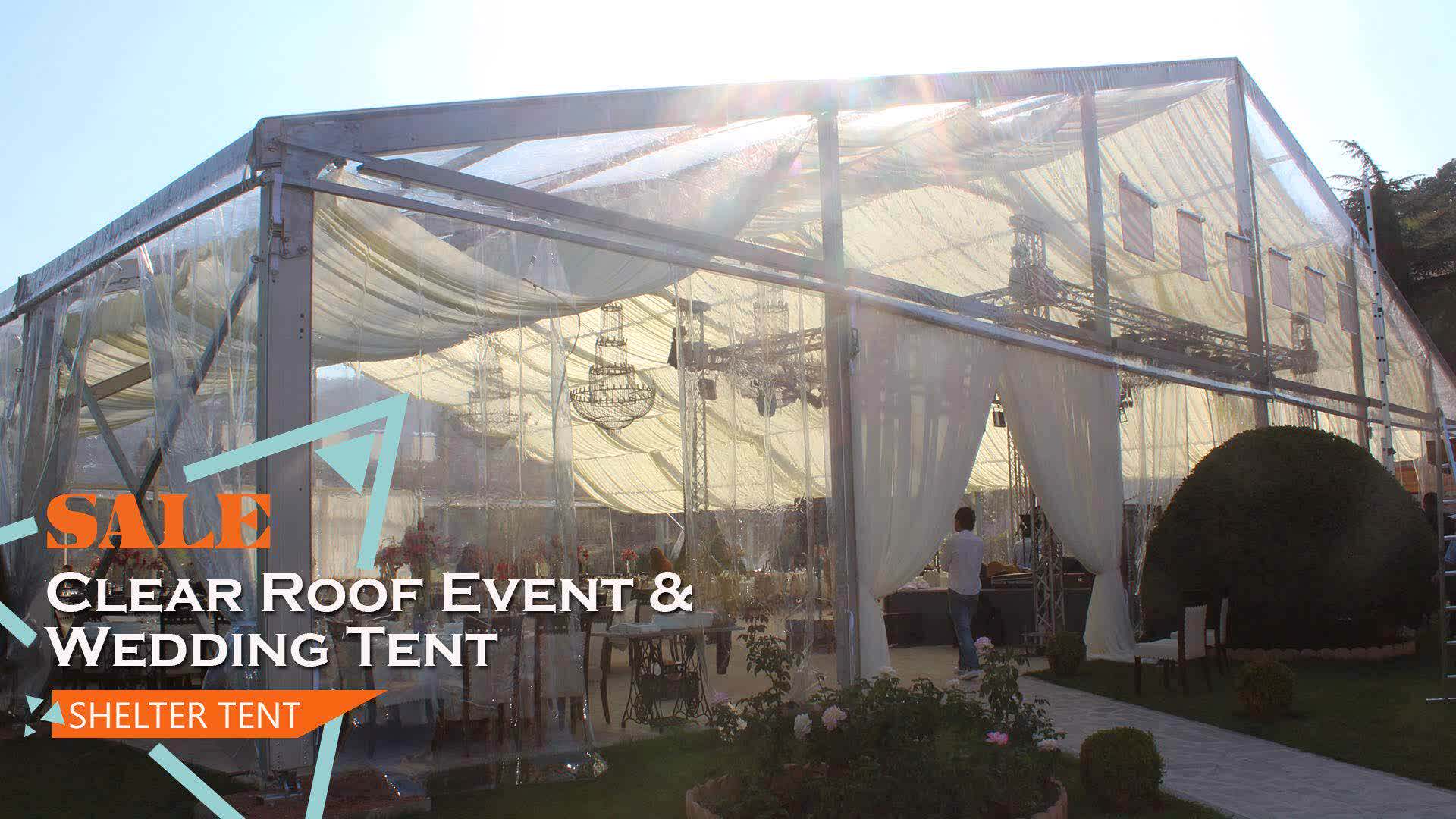 15x20 Clear Span Outdoor Aluminum Event Tent With Transparent Roof ...