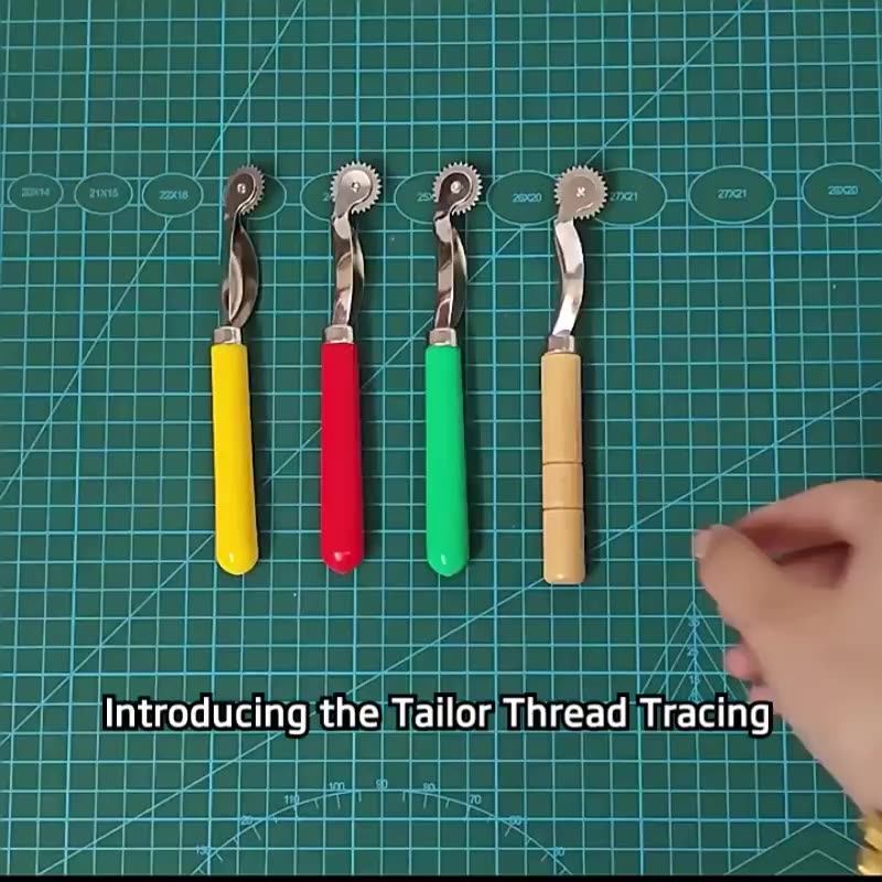 Tailor Thread Tracing Wheel With Wooden Handle Spacing & Fabric ...