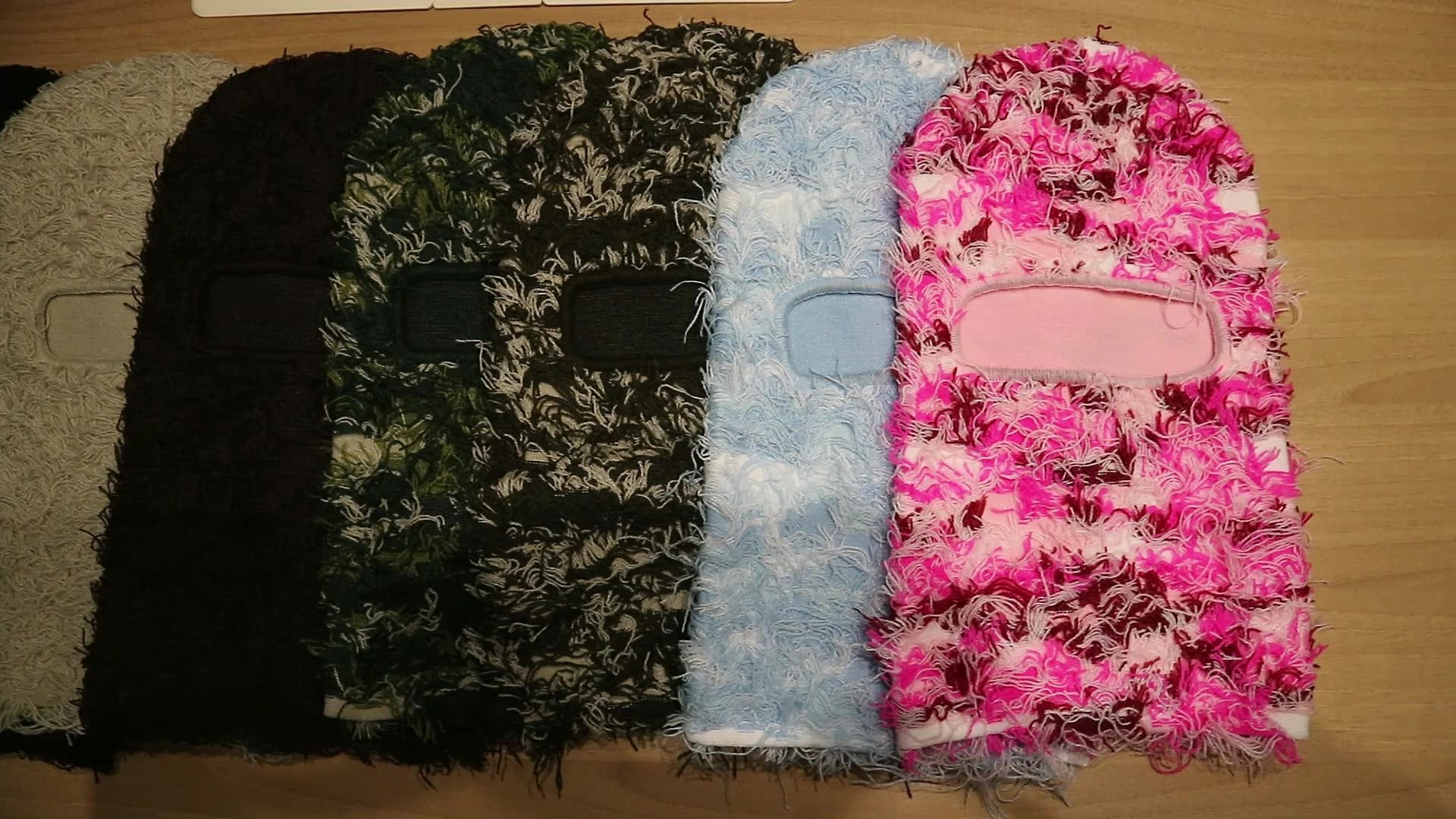 Wholesale Custom Winter Trendy Premium Distressed Fuzzy Grassy One Hole ...