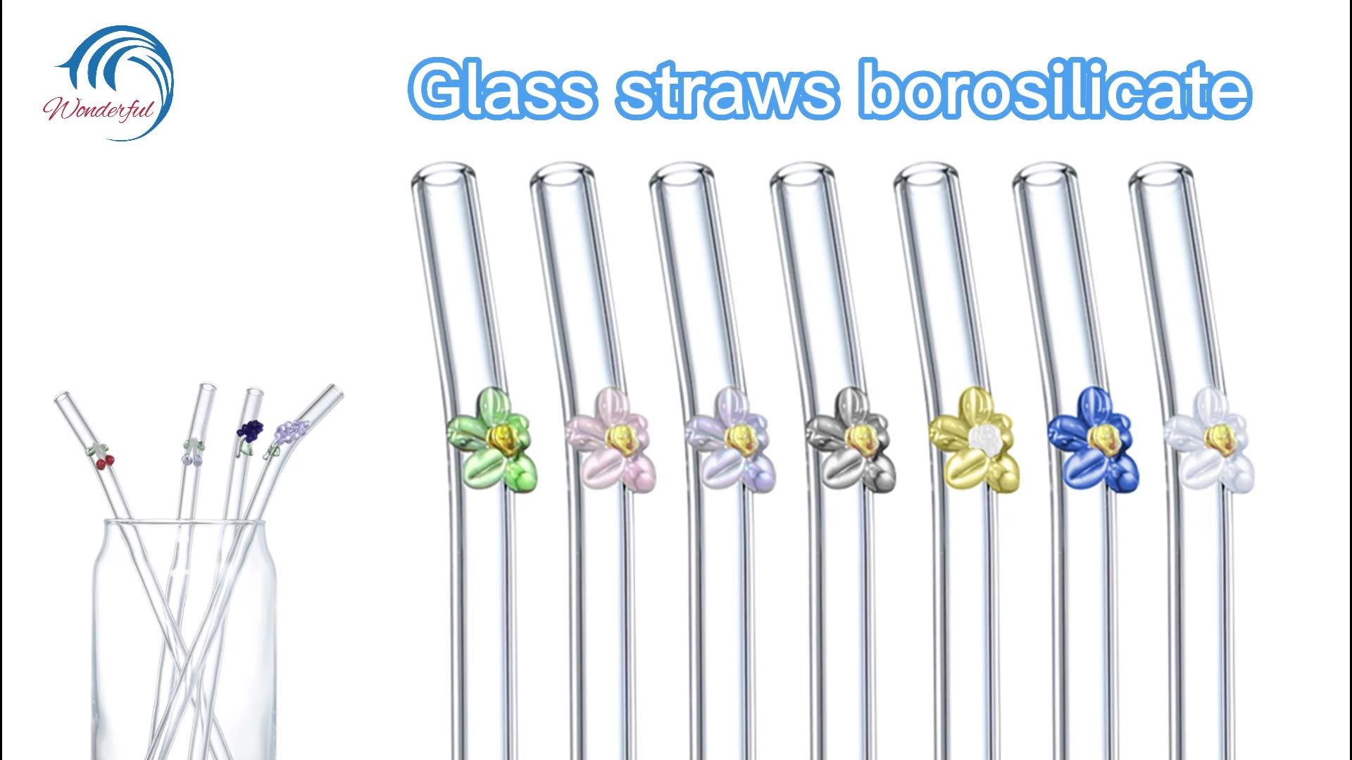 Top Seller Custom Reusable Cute Flower Colored Bent Cupful Borosilicate ...