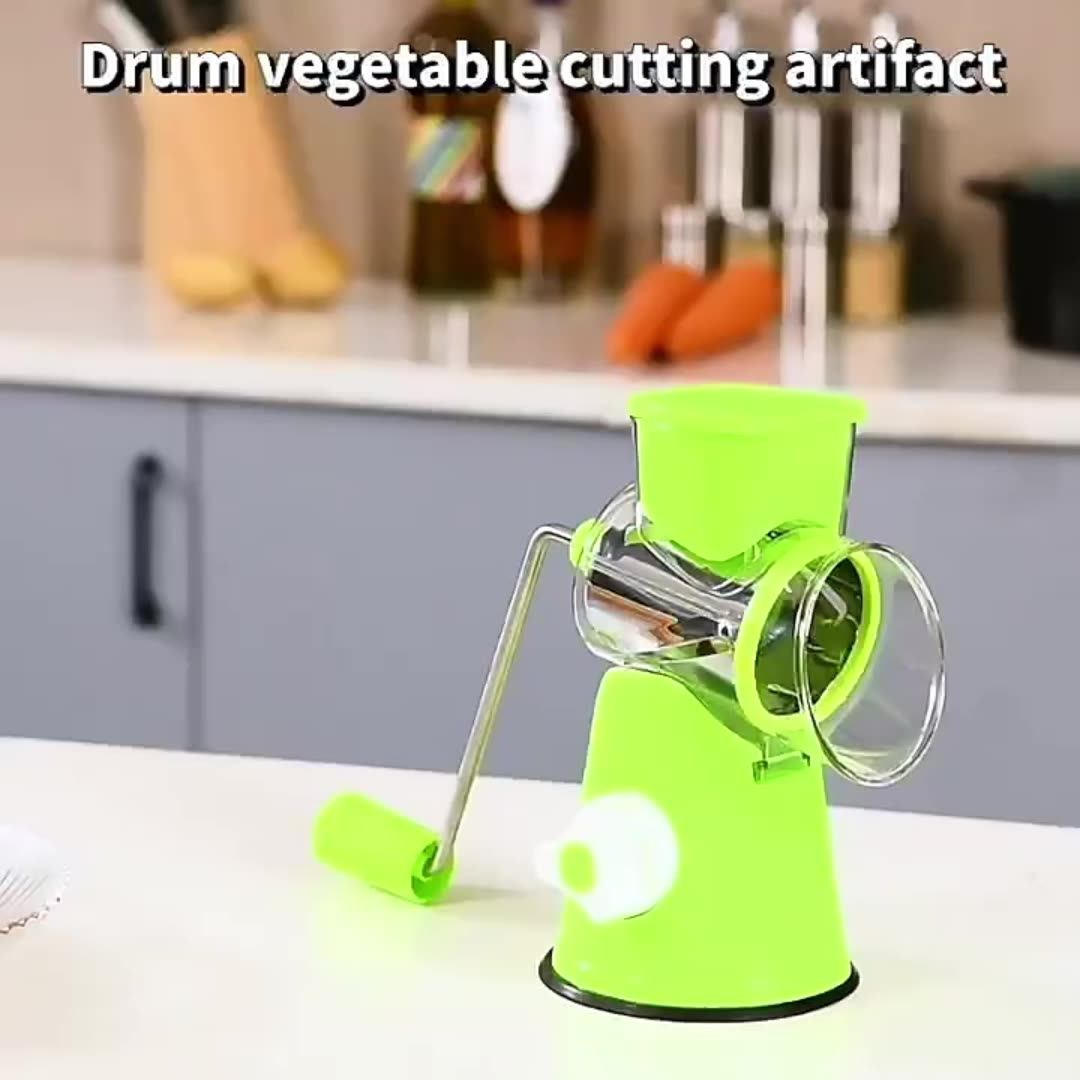 Raybin Stainless Steel Hand Rotary Food Roller Vegetable Cutter Cheese ...