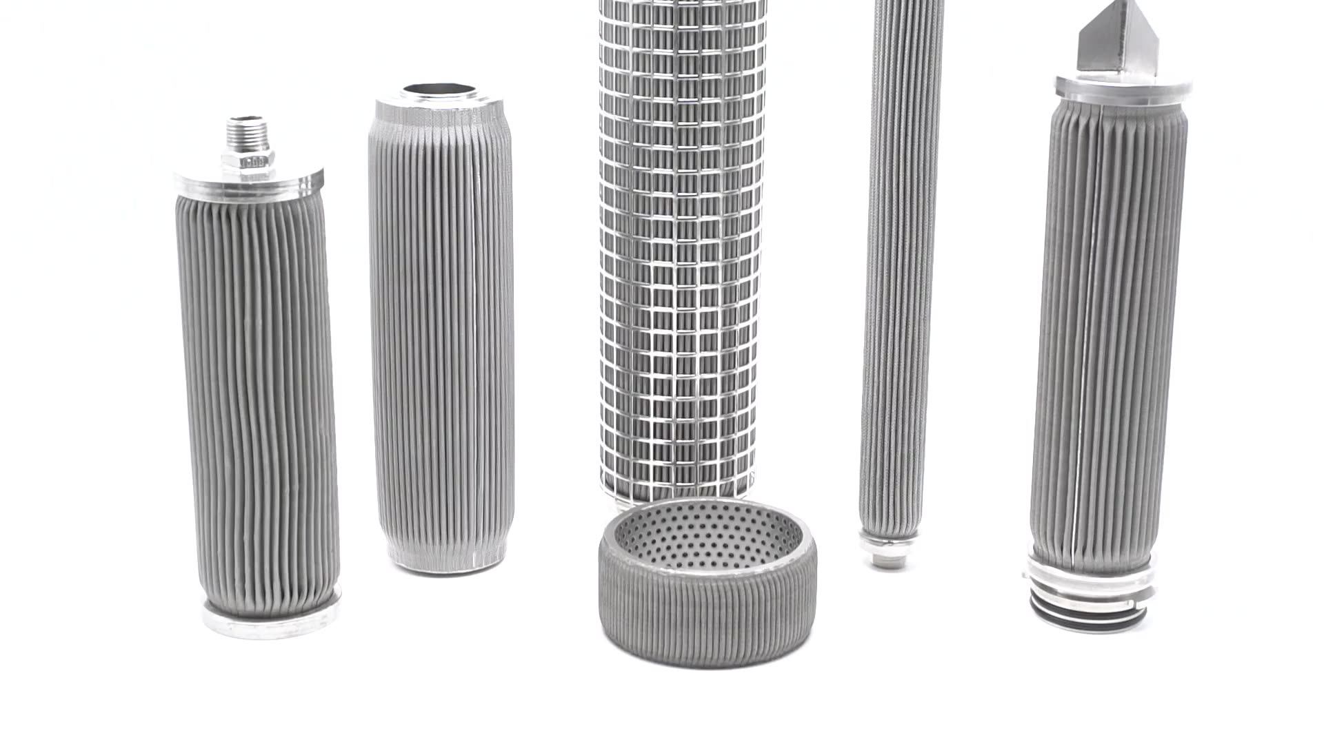 Lianda Stainless Steel Water Liquid Bag Filter Pleated Cartridge Filter ...