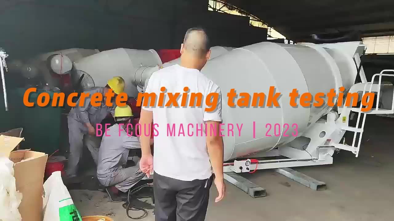Concrete Mixing Transport Truck Cement Mixers Truck Self Loading Mobile ...