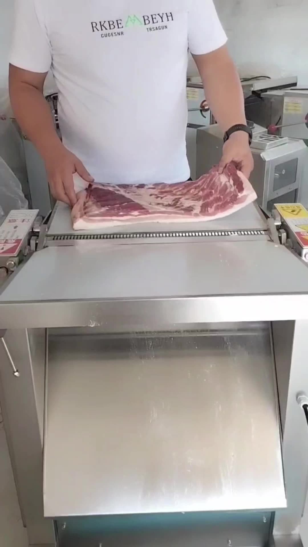 Pork Pig Chicken Meat Skin Removing Remover Peeler Separator Machine ...