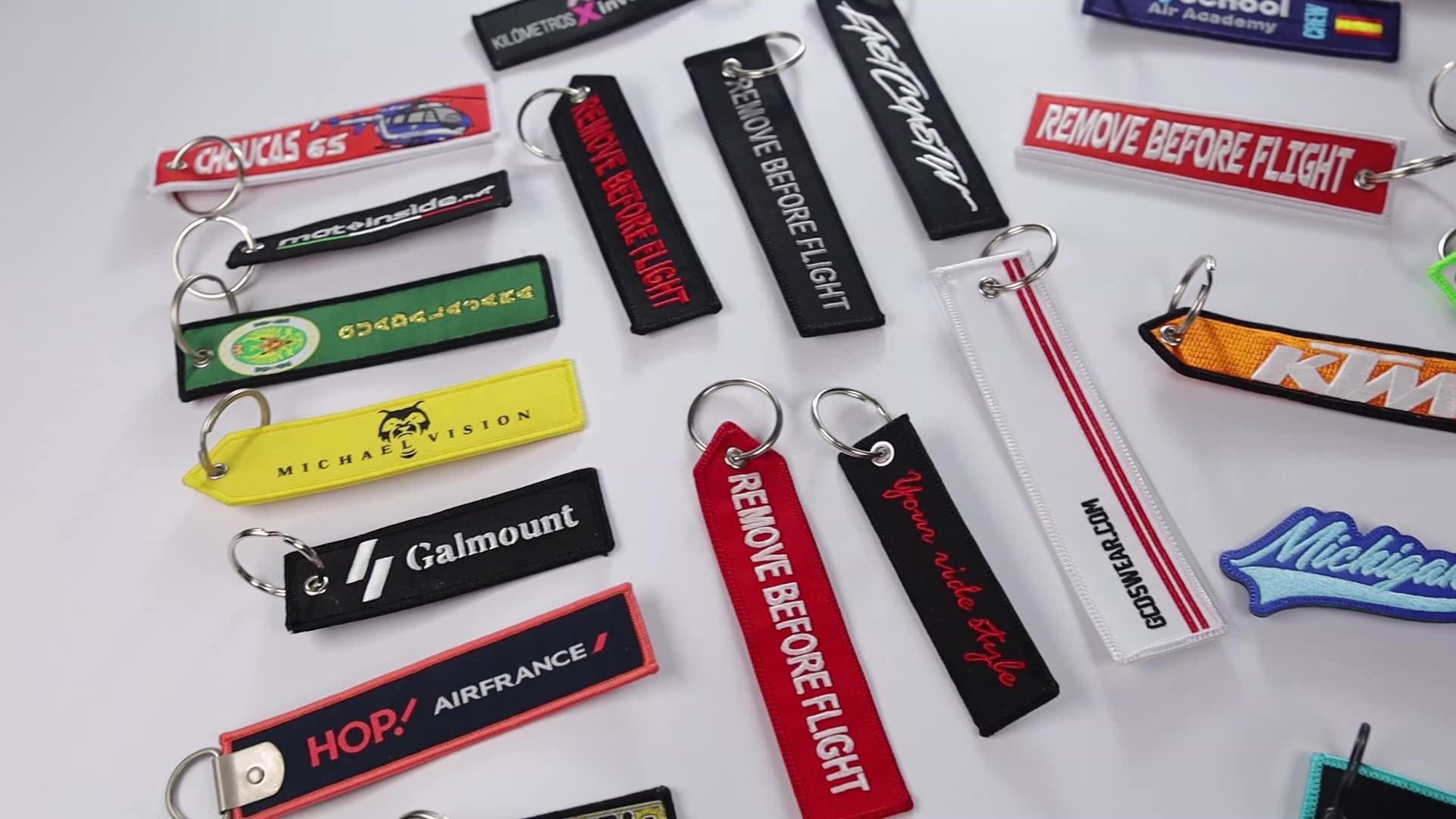 Fabric Key Chain China Manufacturer Custom Personalized Brand Logo ...