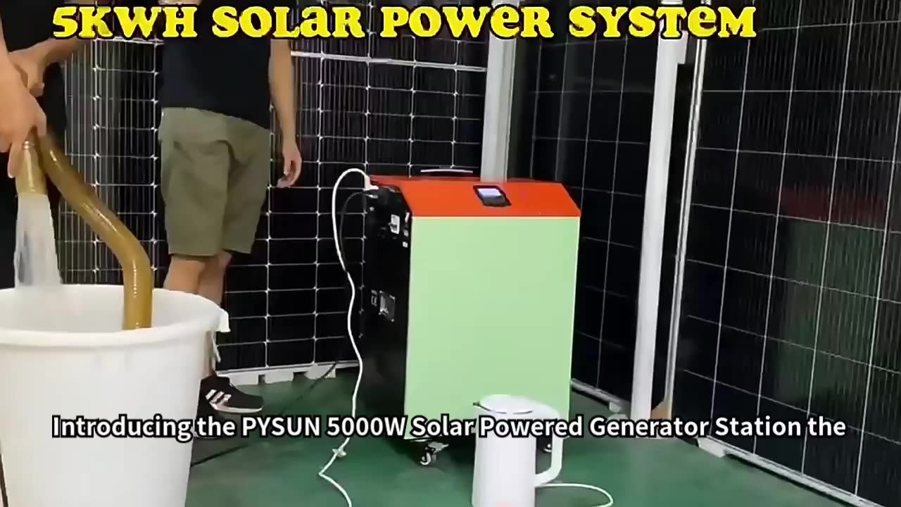 All In One Solar Inverter Genenerator System 5000w 110vac 220vac Output ...