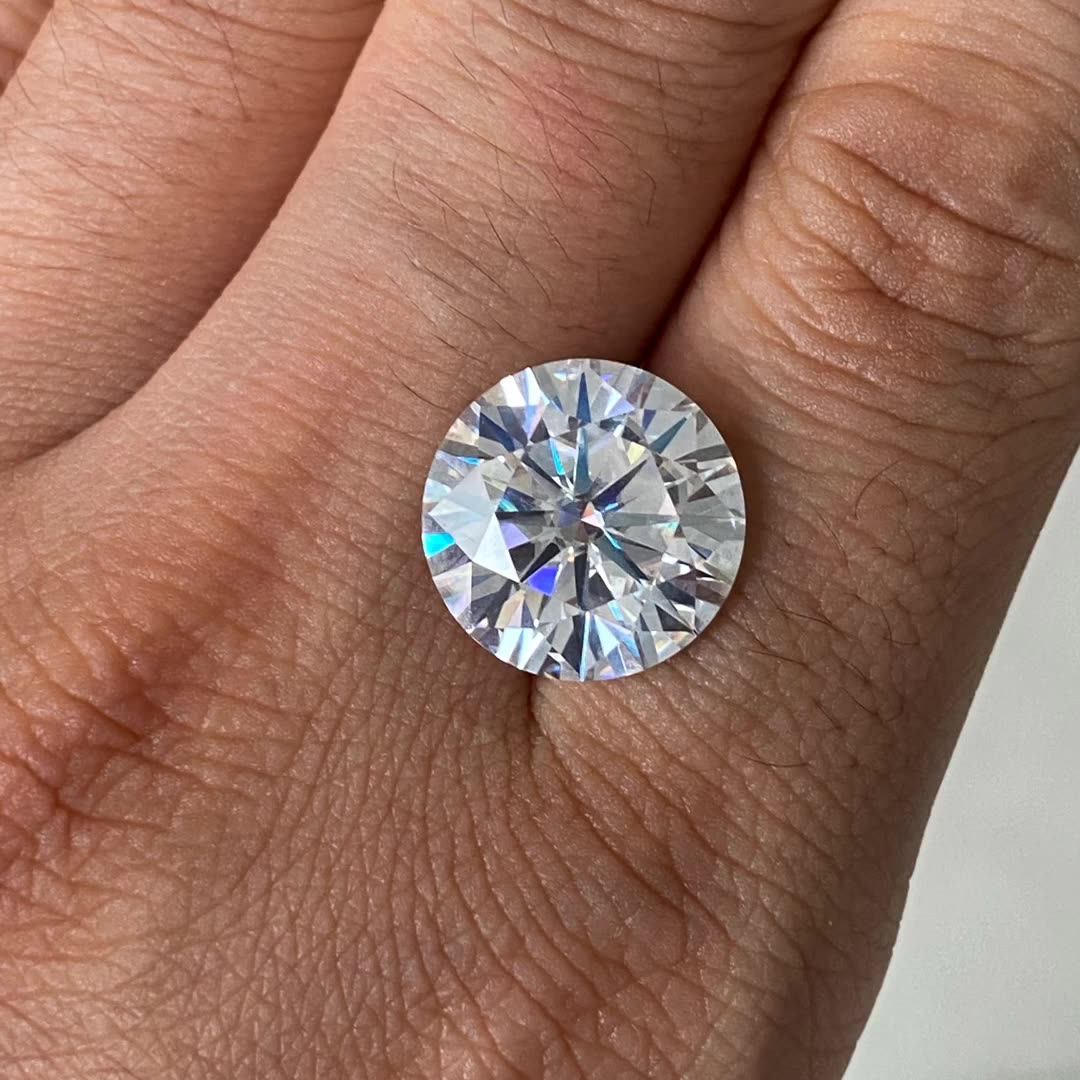 Lab Grown Moissanite Diamond Stone Oval Cut 6.5cts 6x8 Mm 2cts Loose ...