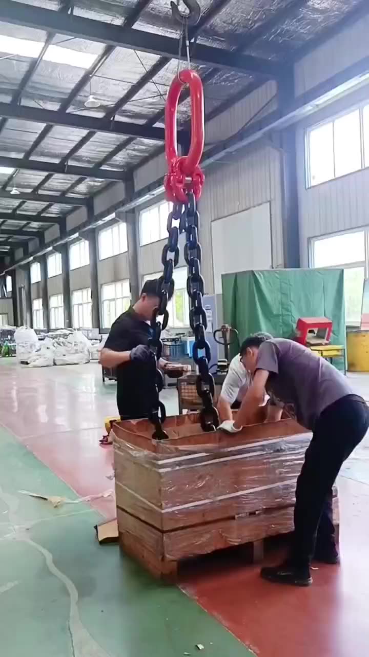 8 Ton Lifting Chain Sling / 16 Mm Diameter Chain Grade 80 Hoisting ...