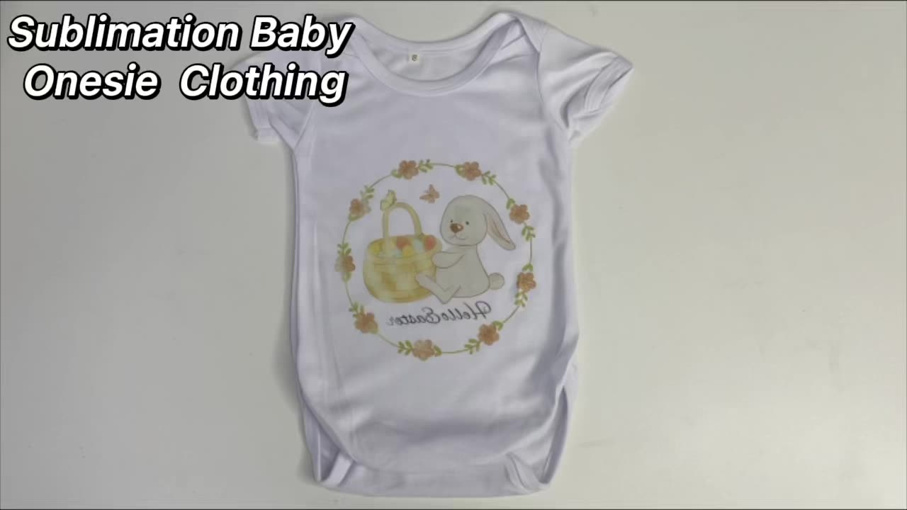 Prosub Sublimation Blank Baby Clothes Custom Print Plain Polyester ...