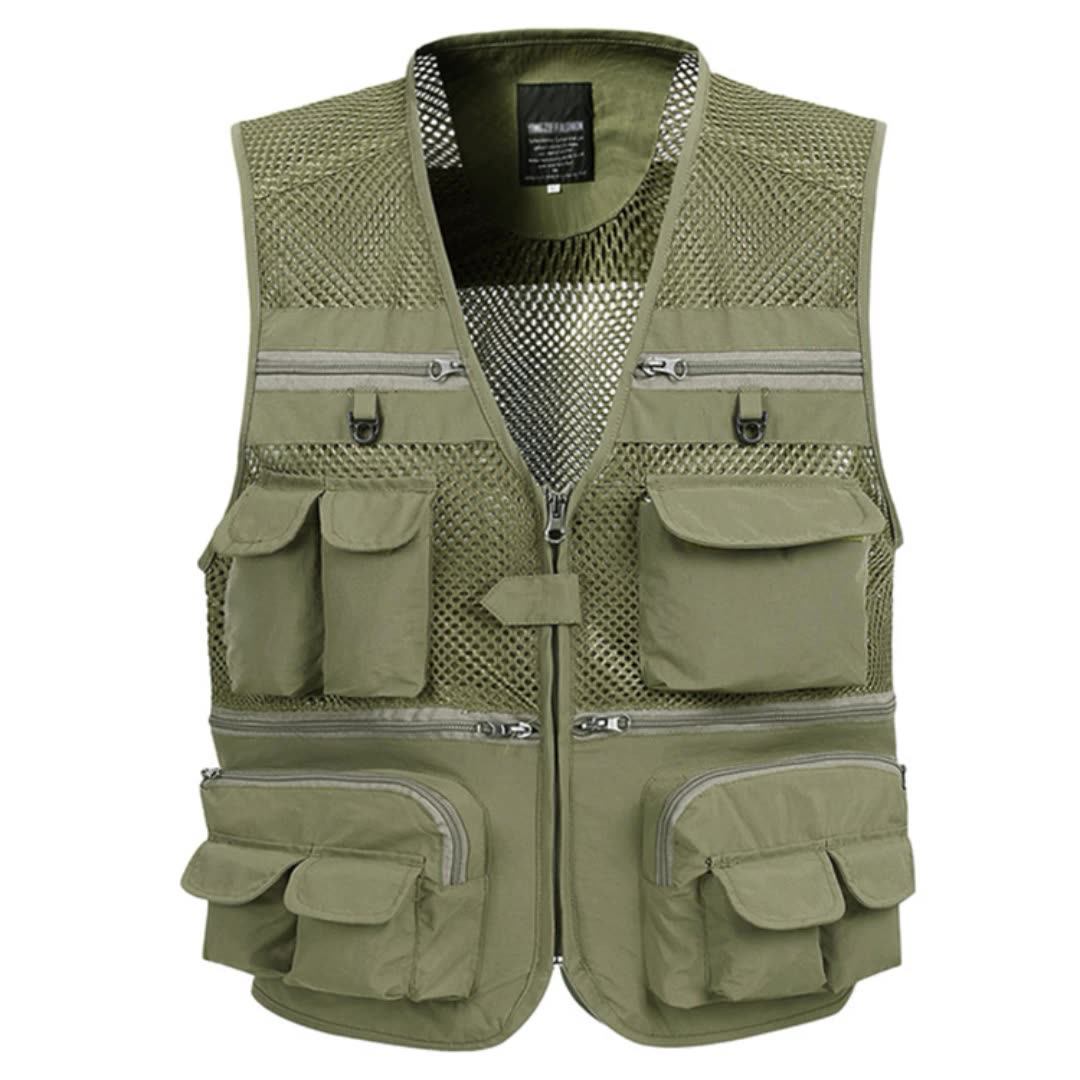 Custom Men's Sleeveless Jacket Quick Dry Tactical Vest Photographer ...