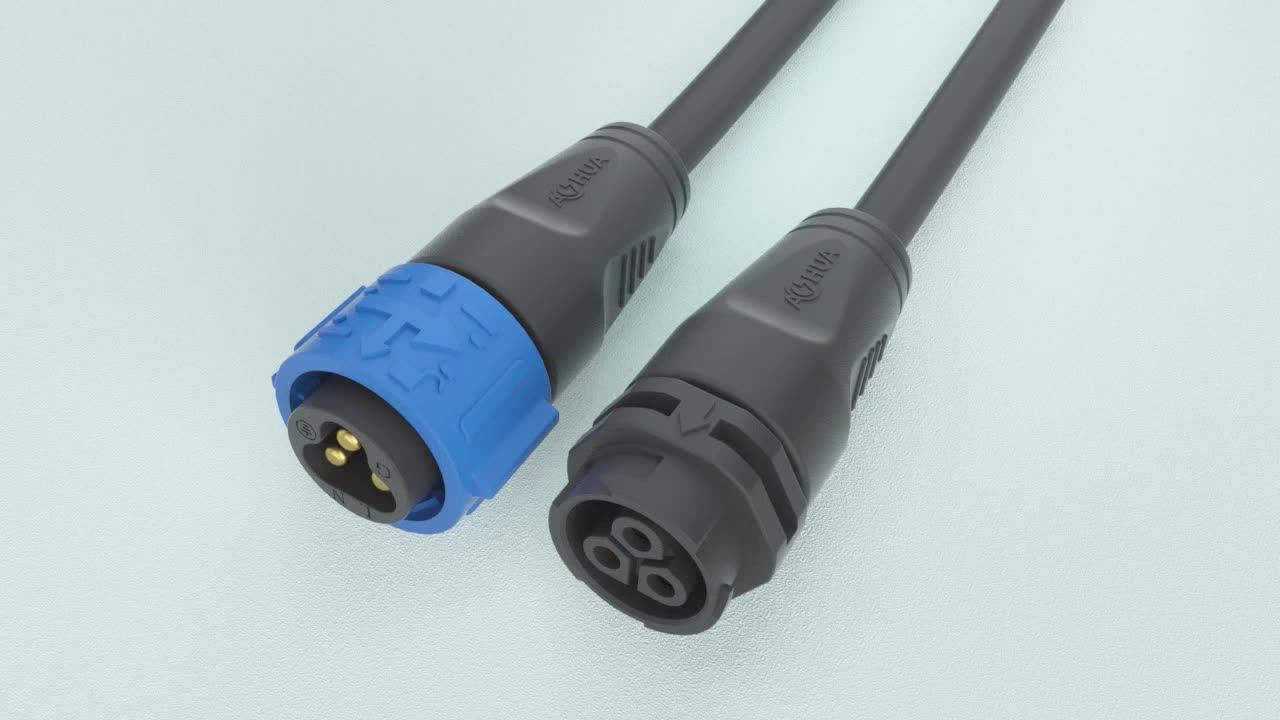 4pin Pre-wired Male Female Plug K25 High Current 35a Dc Connector Ip67 ...