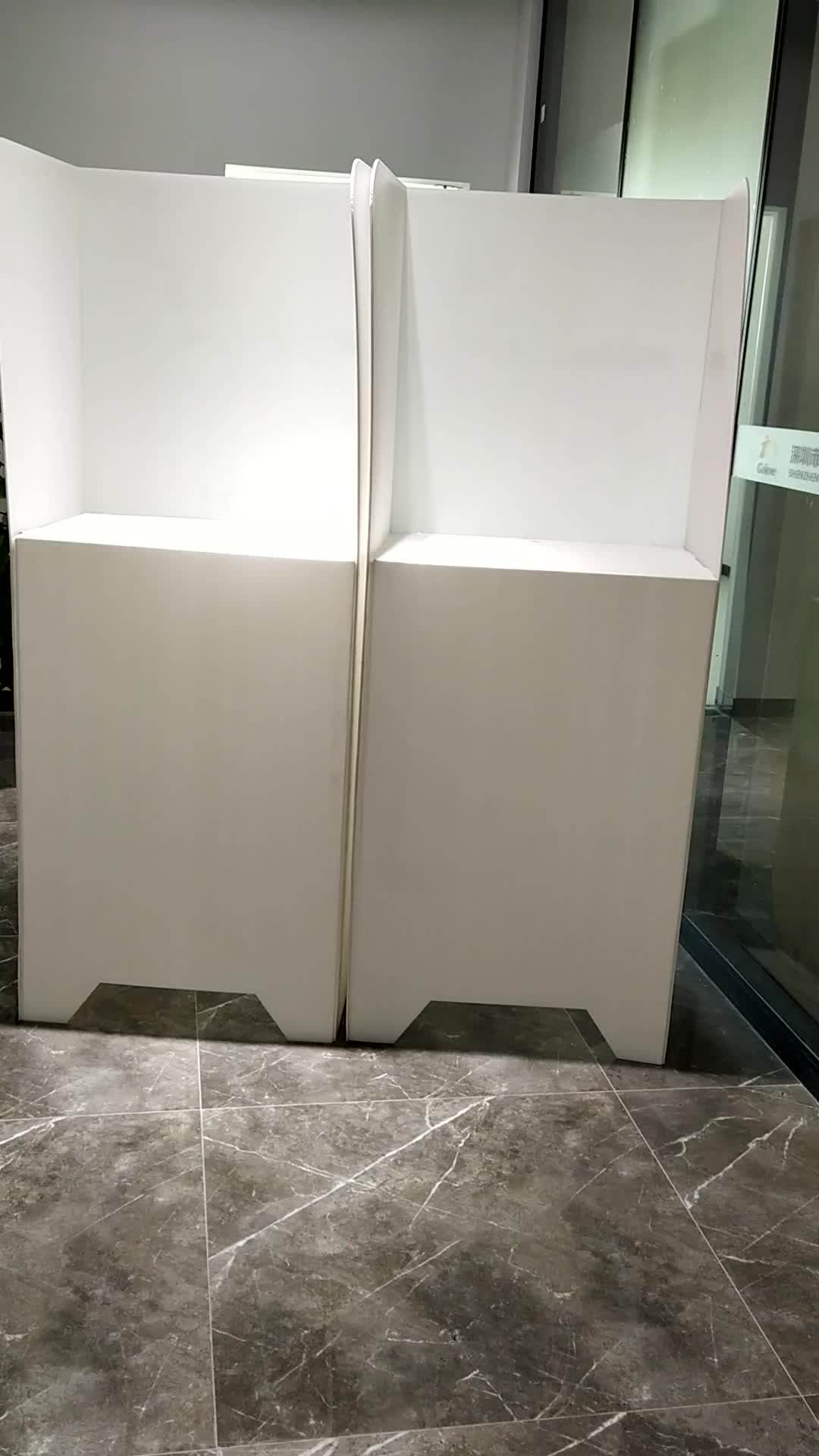 Standalone Corrugated Cardboard Voting Booth - Buy Corrugated Cardboard ...