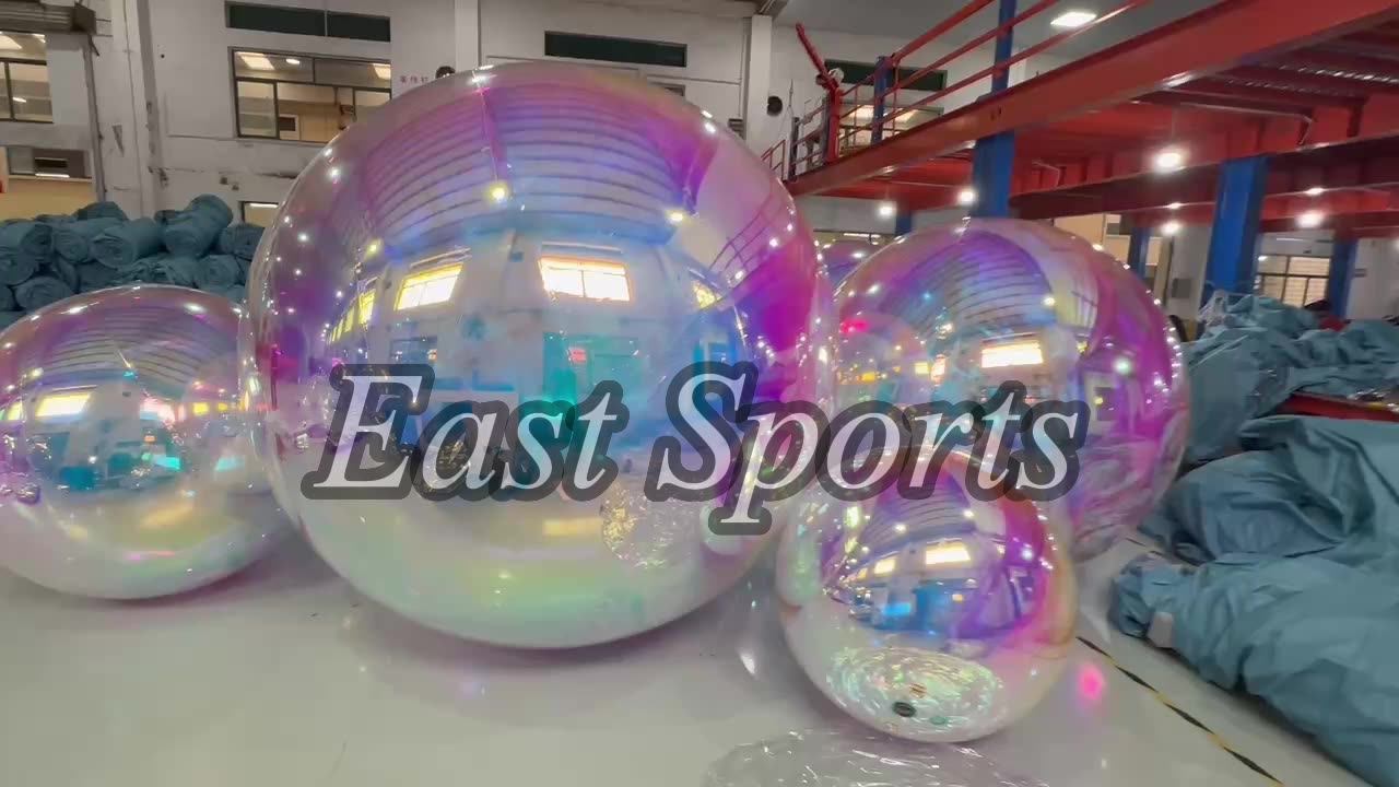 Pvc Big Giant Inflatable Mirror Ball Colorful Silvery Gold Red Blue ...