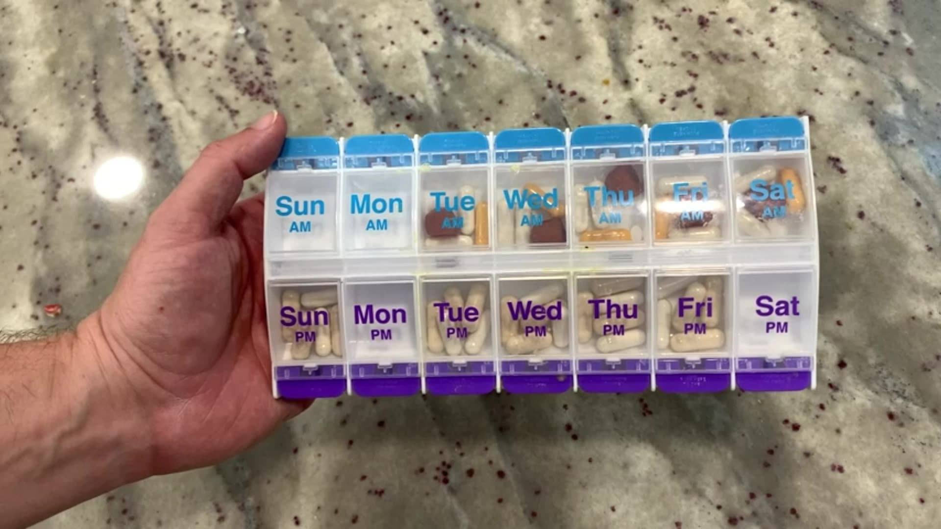 Supplement Storage Box For Health Optimization Vitamin Fish Oil ...