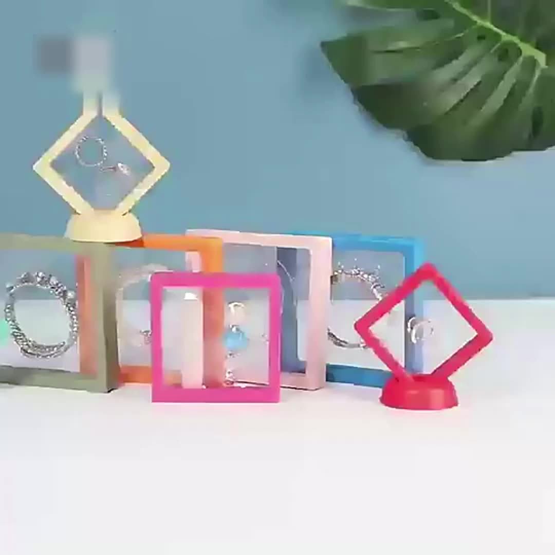 Tongxing Custom 3d Suspension Floating Box Jewellery Storage Pe Plastic ...