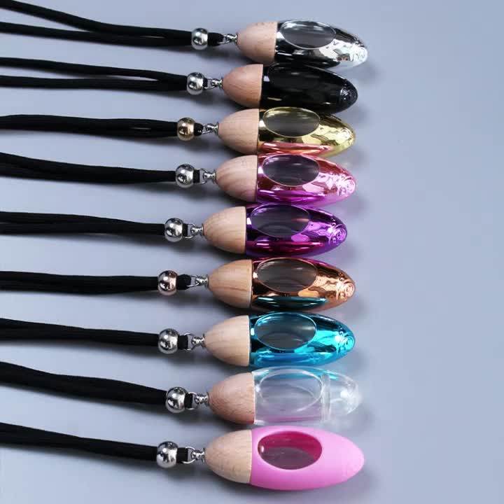 10ml Bullet Shape Bottle Hanging Car Diffuser Perfume Glass Bottle - Buy Bullet Shape Glass ...