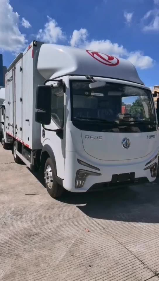 Dongfeng High-end Electric Cargo Box Truck Ev18 81.14kwh Long Mileage ...